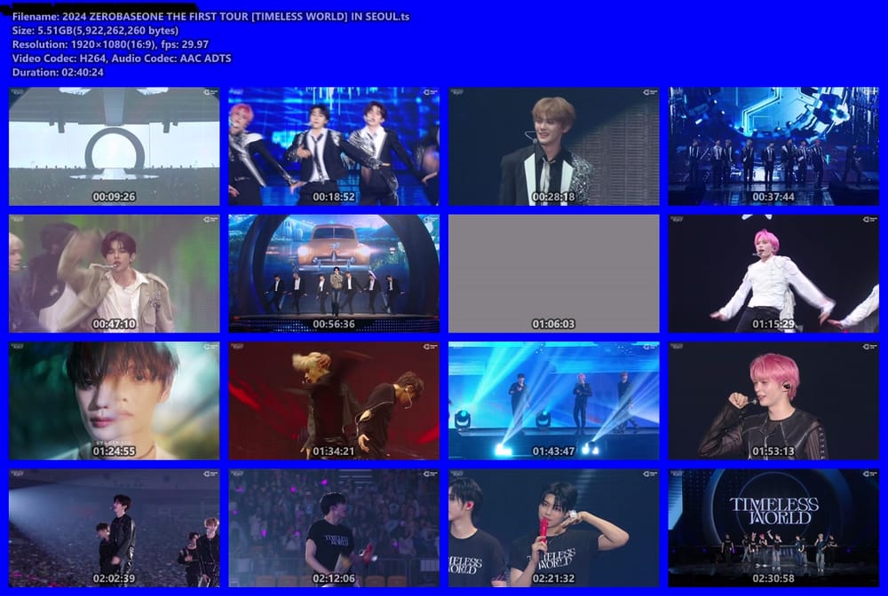 2024 ZEROBASEONE THE FIRST TOUR [TIMELESS WORLD] IN SEOUL