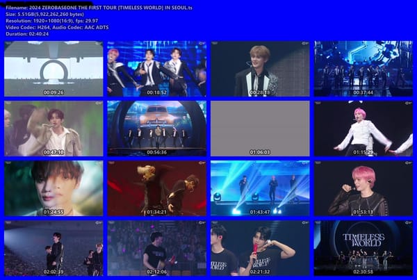 2024 ZEROBASEONE THE FIRST TOUR [TIMELESS WORLD] IN SEOUL